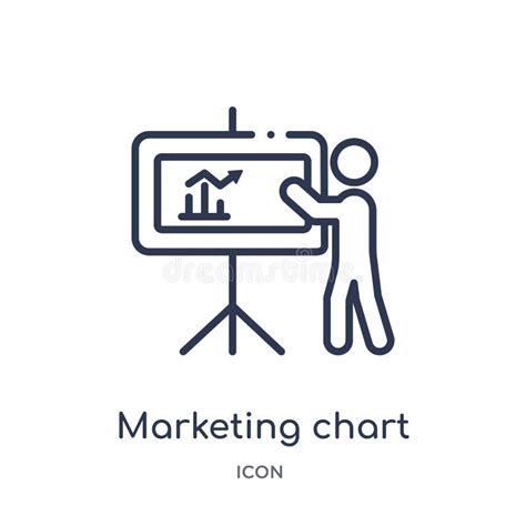 Linear Pie Chart And Connections Icon From Business Outline Collection Thin Line Pie Chart And
