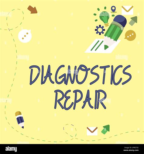 Sign Displaying Diagnostics Repaira Program Or Routine That Helps A