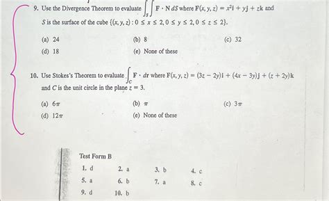 solved use the divergence theorem to evaluate ∫s﻿∫﻿﻿f nds
