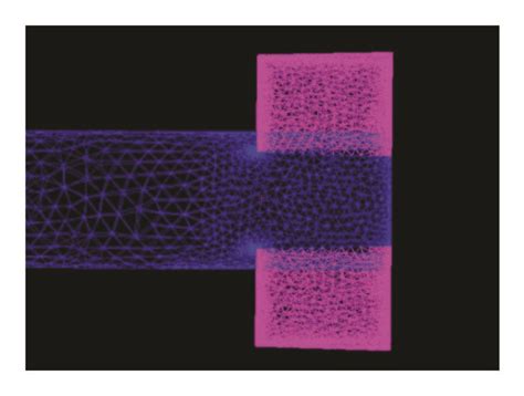 computational grid without microflaps expanded near a the projectile