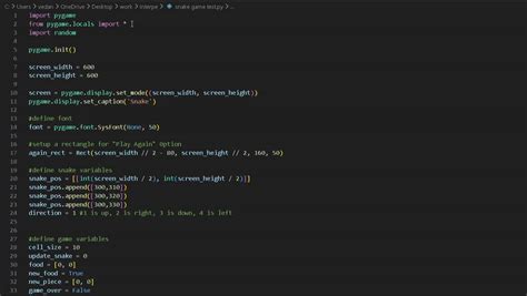 Completed Task 3 of Snake game by InternPe | Vedant Singhal posted on the topic | LinkedIn