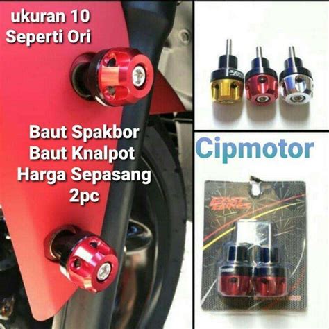 Jual Baut Jalu Spakbor Knalpot Nmax Aerox Xmax PCX ADV Ninja LEXI Vario