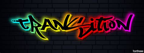 Transition Text Effect And Logo Design Word