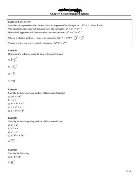 Chapter 4 Exponential Functions 汉林学院 Mr Zhao Chapter 4 Exponential