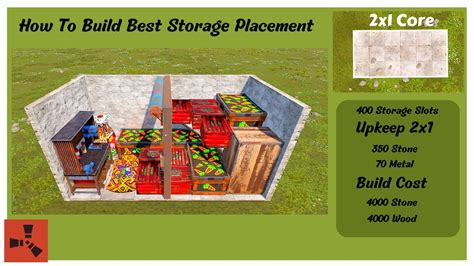 How To Build A 2X1 Solo Duo Base Storage Rust YouTube