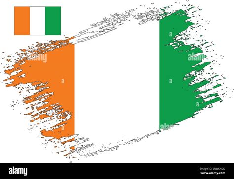 Brush Design Cote d ivoire Flag Vector Stock Vector Image & Art - Alamy
