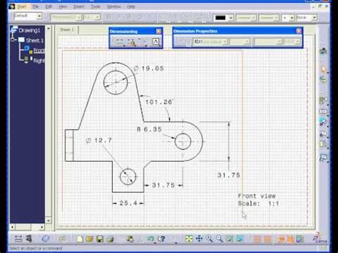 CATIA V5 Tutorial DRAWING YouTube