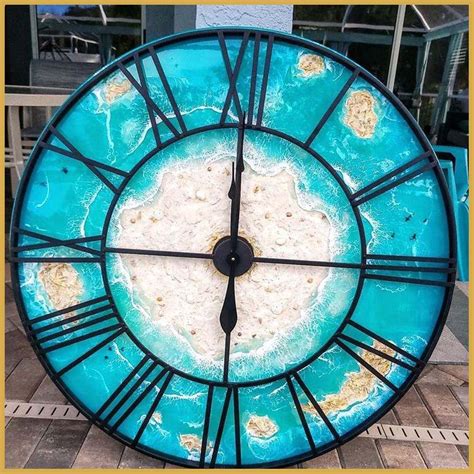 Phooldaan Beach Theme Wall Clock Phooldaan