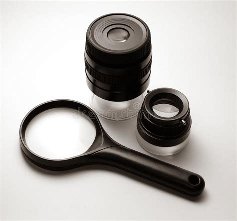 Different Types Of Magnifying Glasses Stock Image Image Of Photograph