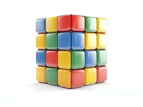 Flat Integrity Rubiks Cube Podium Concept Medium Shot Of Podium