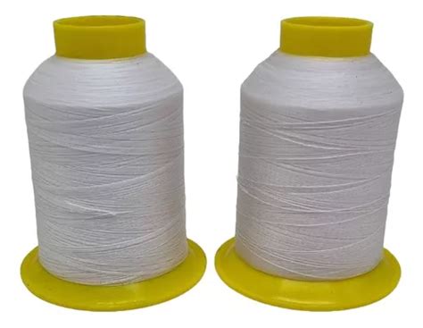 2 Linhas Pesponto Branca Linha Nylon Poliamida Cor Branco MercadoLivre