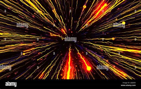 Colorful Fireworks Animation On A Black Background Motion Yellow And
