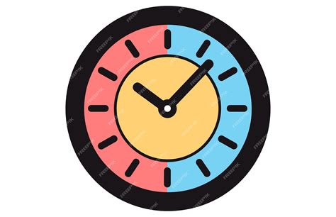 Premium Vector Clock Icon In Flat Style Timer On Color Background Vector Clock Design Element