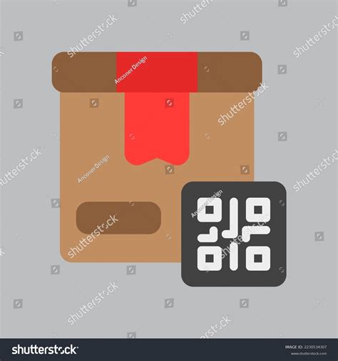 Qr Code Icon Flat Style About Stock Vector Royalty Free 2230534307
