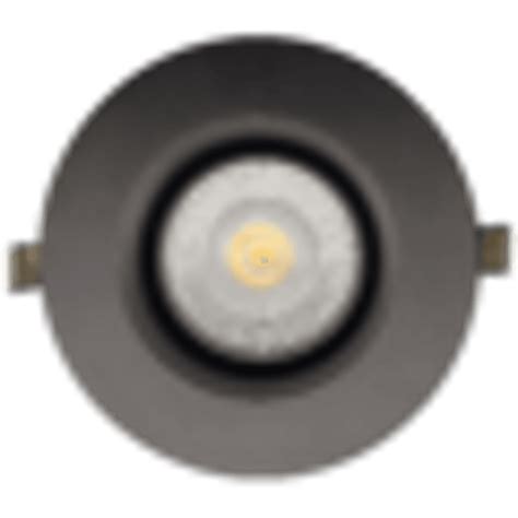 Led 6” Regress Gimbal Round Black Finish Selectable Cct Goodlite