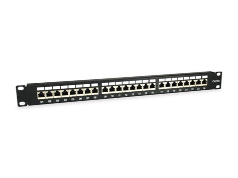 Equip Equip 24 Port Cat 6a Shielded Patch Panel