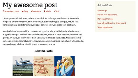 Related Posts By Taxonomy Wordpress Plugin