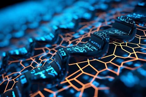 A Close Up View Of A Computer Screen 3d Rendering Premium Ai