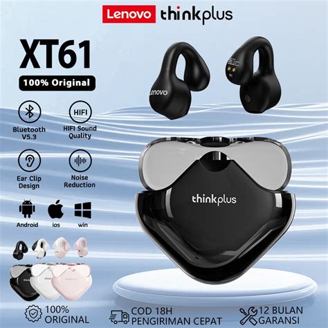 Jual Lenovo Thinkplus XT61 New TWS Bluetooth 5 3 Headset Nirkabel Earphone Tahan Air Headphone