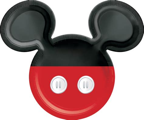Mickey Mouse Forever Shaped Birthday Party Lunch Plates 8 Pk