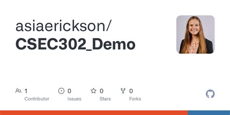 Github Asiaericksoncsec302demo