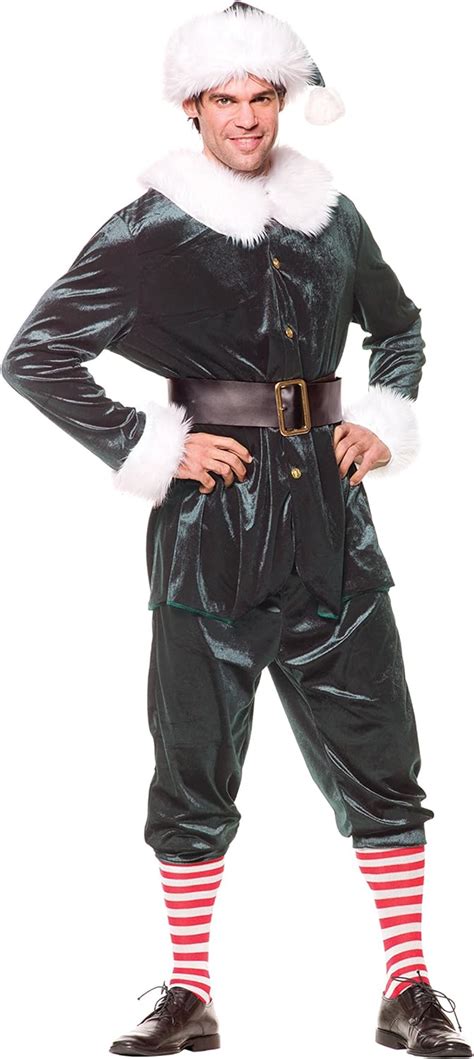 Amazon Underwraps Costumes Men S Christmas Elf Costume Clothing