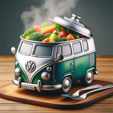 Volkswagen Bus Shaped Slow Cookers Retro Charm And Practicality Idea Arts