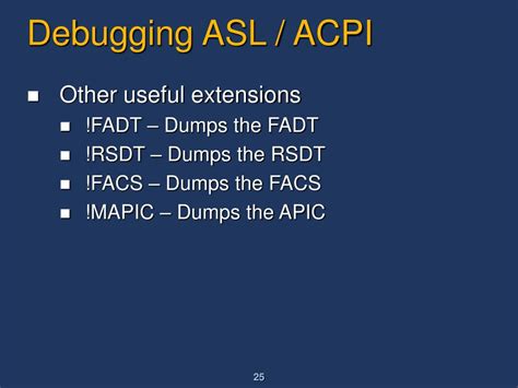 ppt implementing testing and debugging acpi on windows platforms