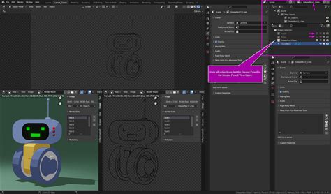 Lineart Grease Pencil Line Art Layer How To Place It Into A Render Pass View Layer
