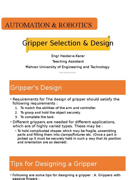 Robotic Gripper Design Pdf Actuator Robotics