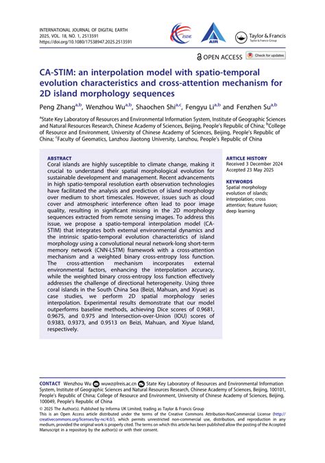 Pdf Ca Stim An Interpolation Model With Spatio Temporal Evolution