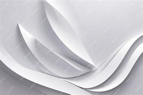 Premium Photo 3d White Geometric Abstract Background Overlap Layer On Bright Space With