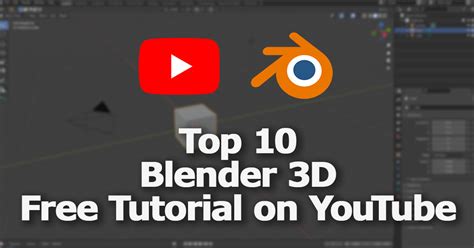 Free Blender 3d Tutorials On Youtube — Polycount