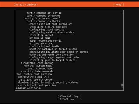 INSTALL UBUNTU Server LTS Code Intrinsic