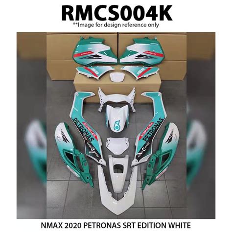 Cover Set NMAX V1 2018 V2 2020 Yamaha Rapido Petronas SRT Edition White