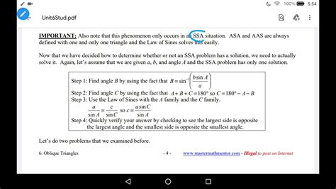 Precalculus Unit 6 Day 3 Youtube