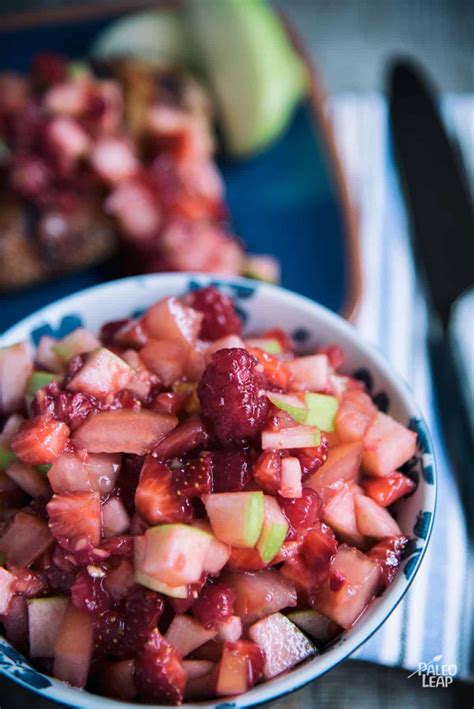 Strawberry Raspberry Salsa Recipe Paleo Leap