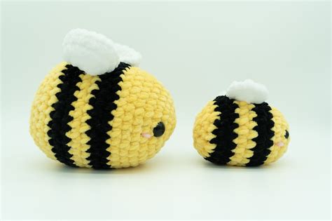 2n1 Bee Crochet Pattern Amigurumi Bee Bumblebee Plush Jumbo Etsy