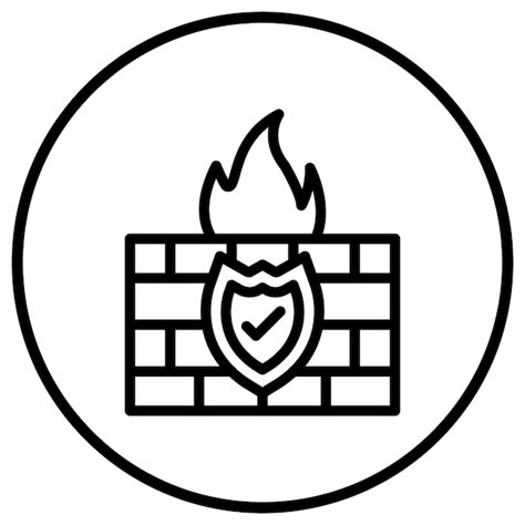 Premium Vector Firewall Vector Icon Design Illustration
