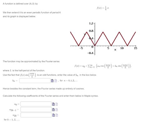 solved a function is defined over 0 3 by we then extend it