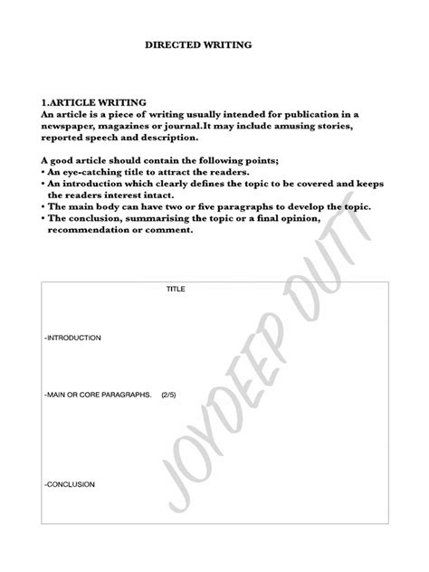 Directed Composition Formats Pdf