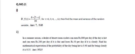 Solved Q No I X If F X For X Chegg