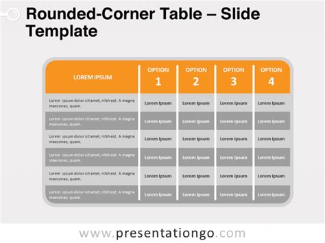 Powerpoint Table Templates