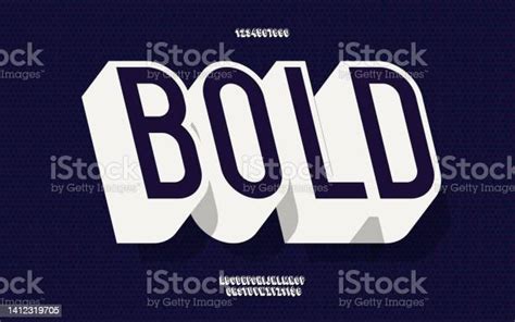 벡터 글꼴 3d 굵은 스타일 현대 타이포그래피 3차원 형태에 대한 스톡 벡터 아트 및 기타 이미지 3차원 형태 개체 그룹 교육 Istock