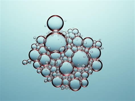Premium Ai Image Macro Photograph Water Bubbles Molecule H2o Light