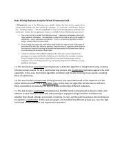 Data Mining Business Analytics Week 2 Homework Q1 Docx Data Mining