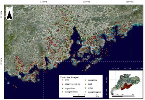 The Locations Of Validation Samples Download Scientific Diagram