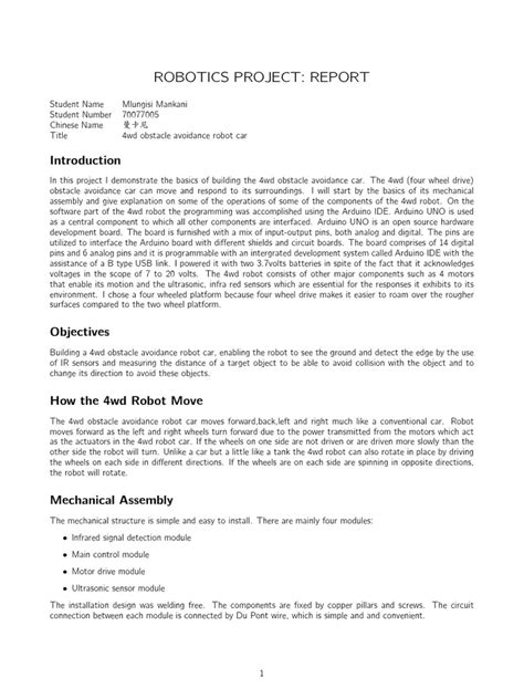Description Of The Assignment Pdf Arduino Electric Motor