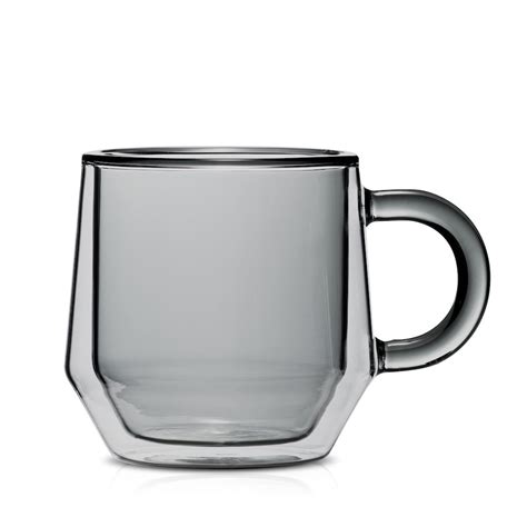 Double Walled Glass Coffee Mugs Set Of 2 Hearth Goods