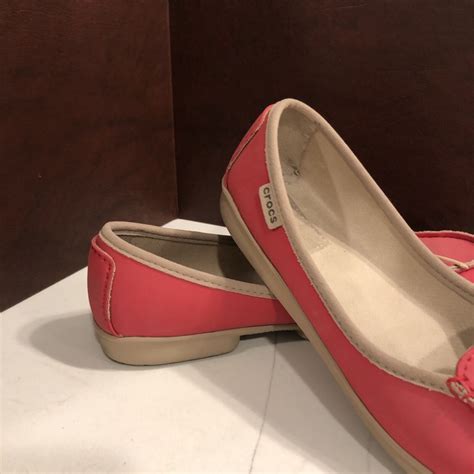 Crocs Closed Toe Lined Ballet Flats With Bow Tie Size 9 Ebay
